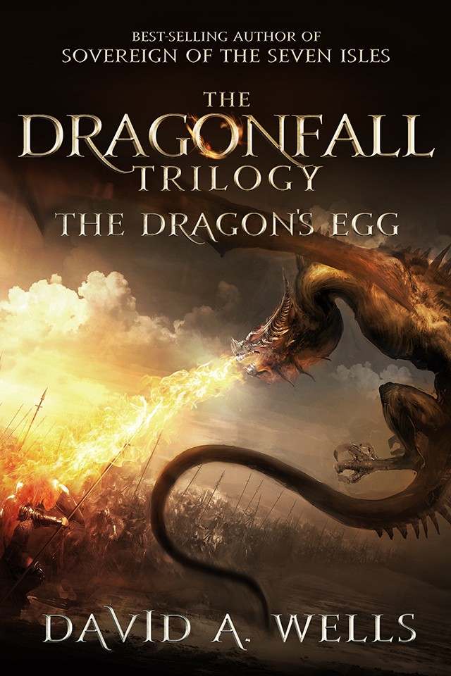 Design Book Cover - Dragonfall - The Dragon's Egg - Book 1